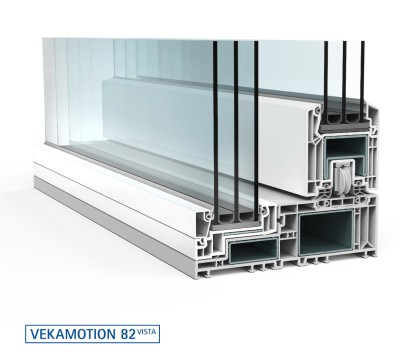 VEKA | VEKAMOTION 82 VISTA profilés en PVC pour portes coulissantes | VEKA